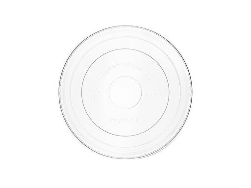 COUVERCLE PLAT EN PLA POUR BOLS A GLACES DE 36CL A 100CL COMPOSTABLE ...